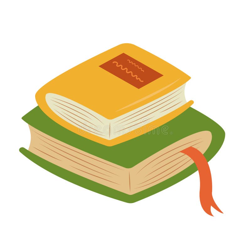 Vector Illustration in Flat Style on Theme of Autumn Reading, Books ...