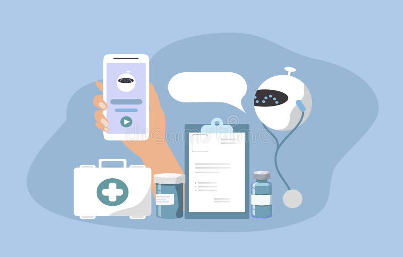Chatbot Doctor Patient Stock Illustrations – 50 Chatbot Doctor Patient ...