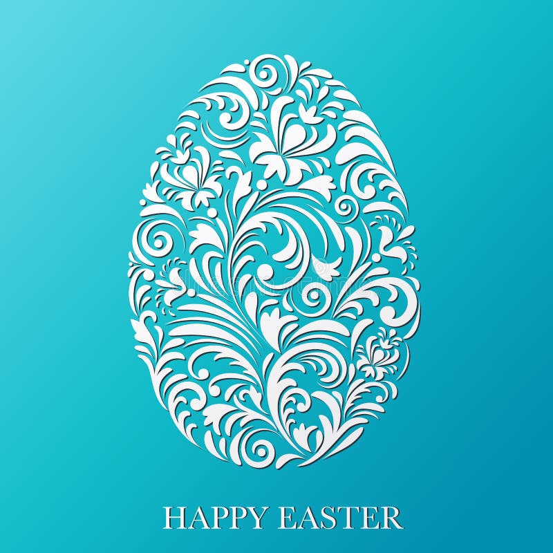 Floral easter egg stock vector. Illustration of deco - 108939910