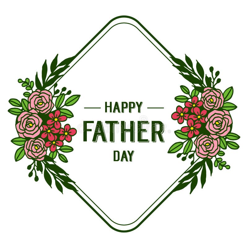 Vector Illustration Floral Frames Isolated on White Backdrop with ...