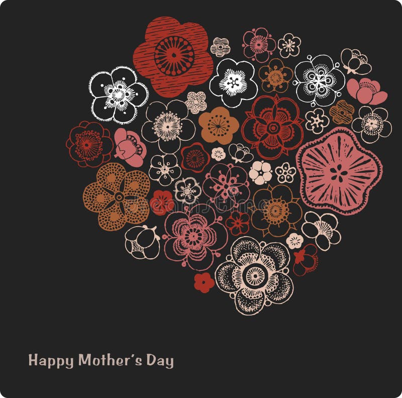 Vector Illustration of Flower Text Stock Vector - Illustration of ...