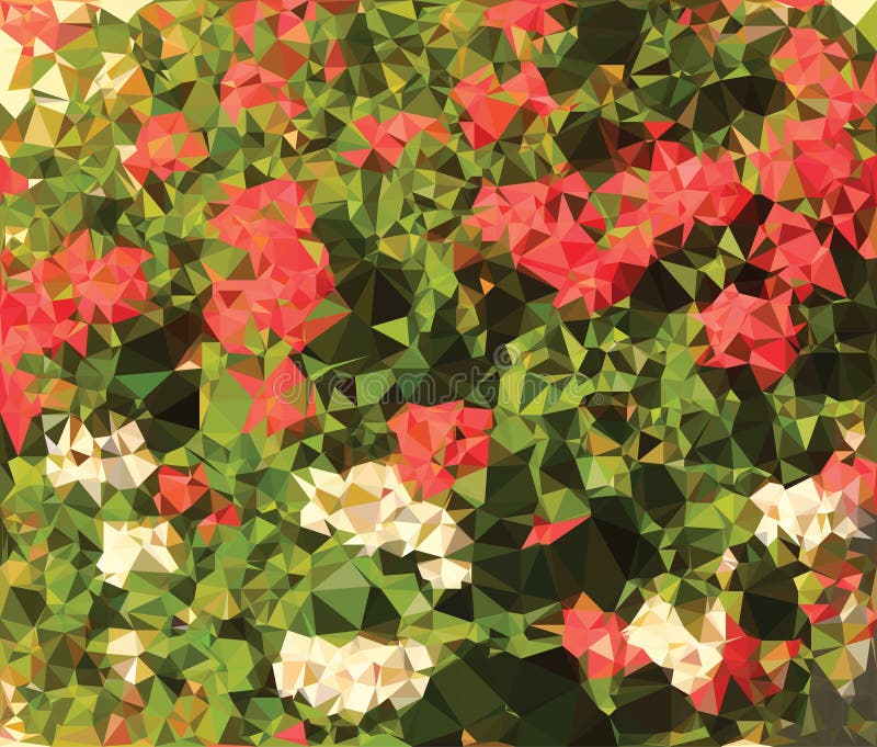 Flower triangles stock vector. Illustration of ditsy - 102327214