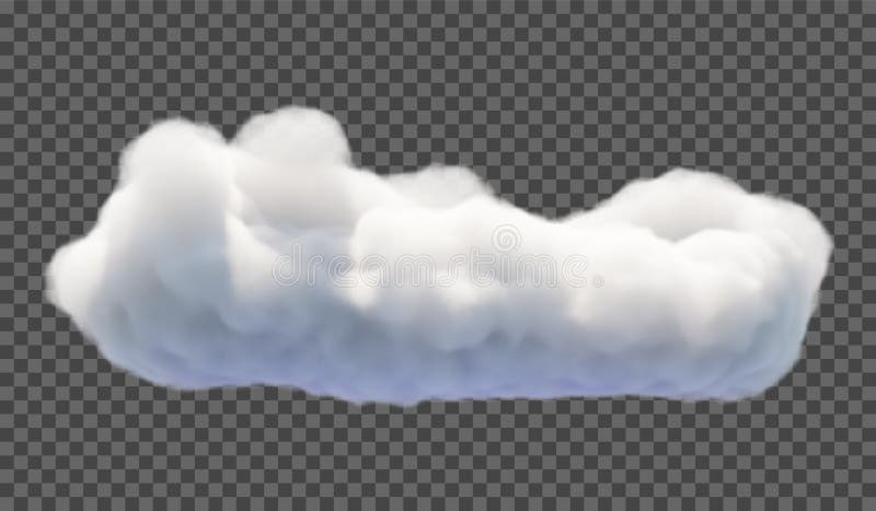 Vector Illustration. Fluffy Cloud or Haze on a Transparent Background ...