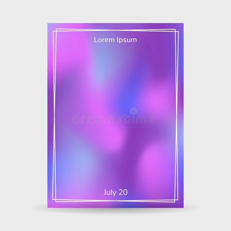 Vector Illustration. Fluid Colors Backgrounds, Poster with Frame ...