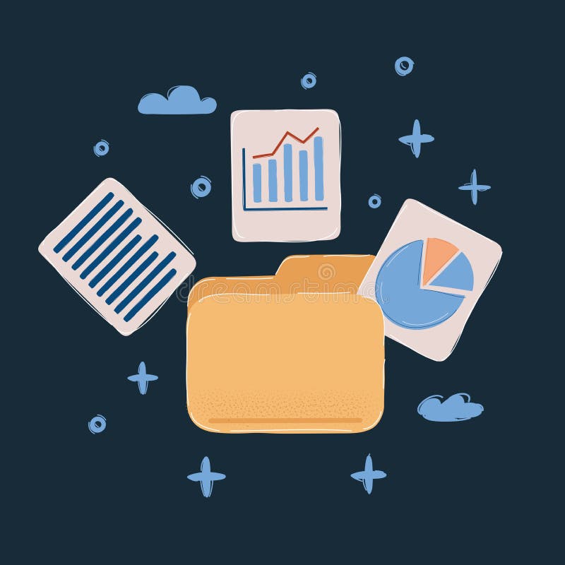 Illustration Folder Icon for Personal and Commercial Use. Stock ...