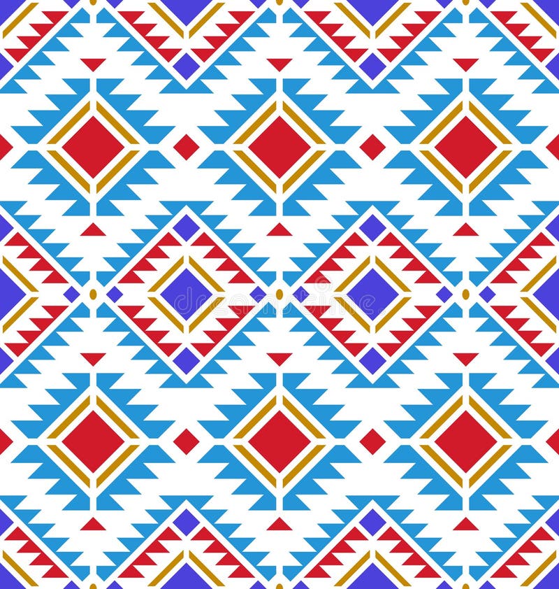 American Pattern. Ethnic Seamless Ornament. Stock Vector - Illustration ...