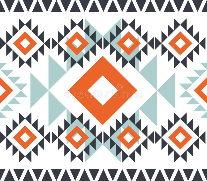 American Pattern. Geometric Seamless Ornament. Stock Vector ...
