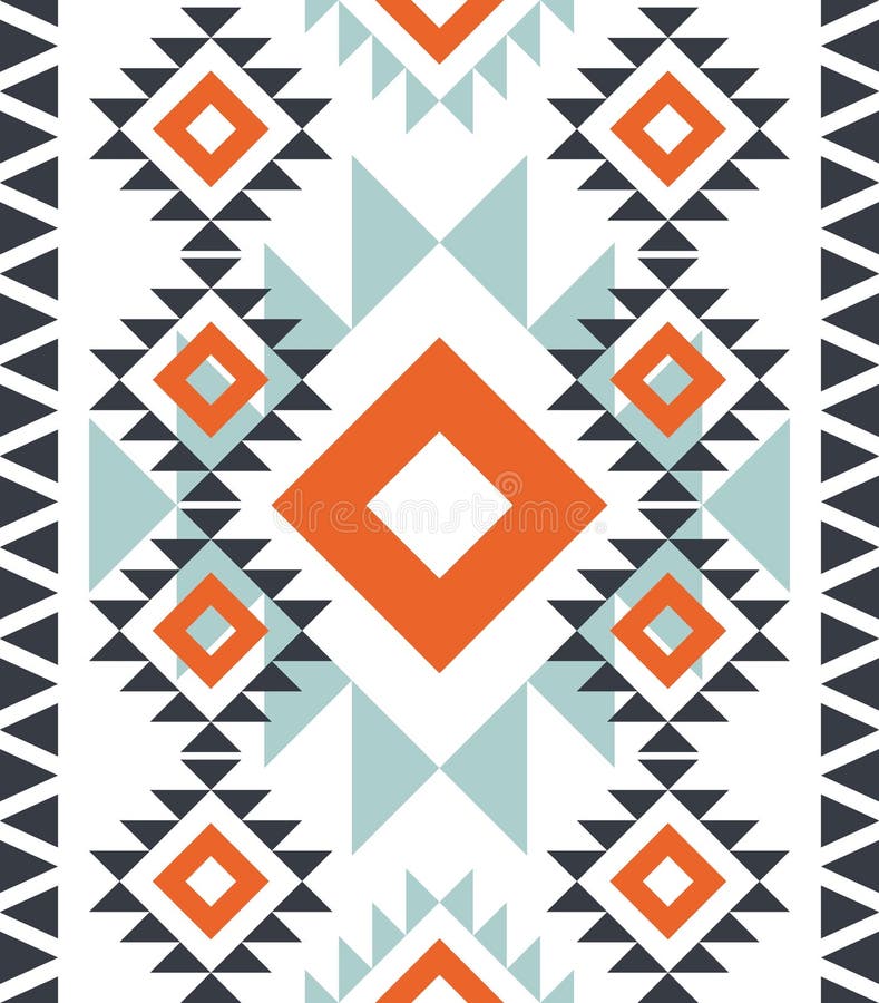 American Pattern. Geometric Seamless Ornament. Stock Vector ...