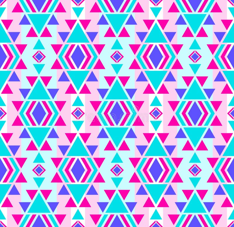 American Pattern. Geometric Seamless Ornament. Stock Vector ...