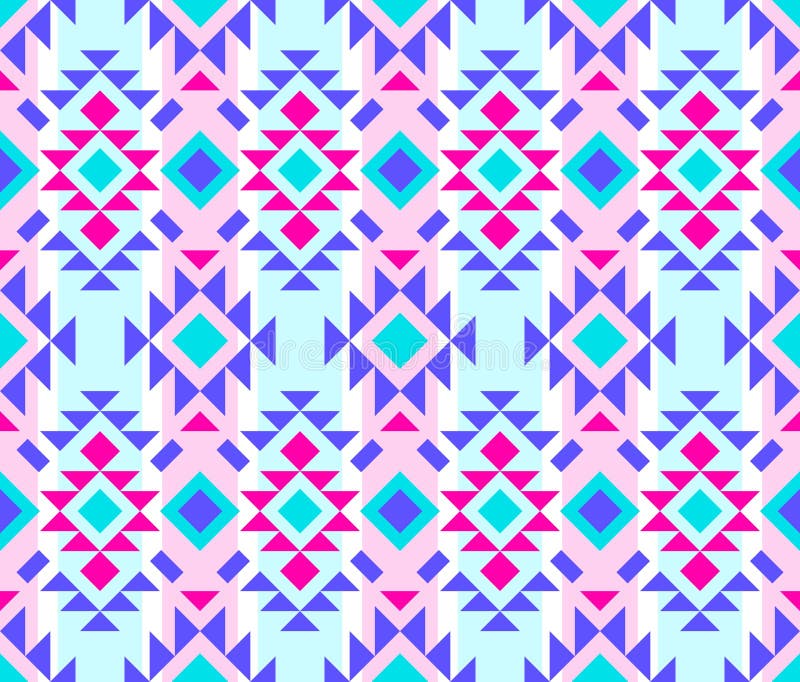 American Pattern. Geometric Seamless Ornament. Stock Vector ...