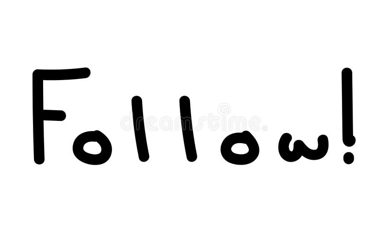 FOLLOW US Text on Orange Grungy Round Stamp Stock Illustration ...