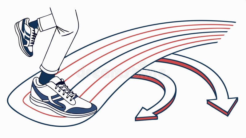 Footsteps with Arrows, Direction and Path Illustration Vector Design ...