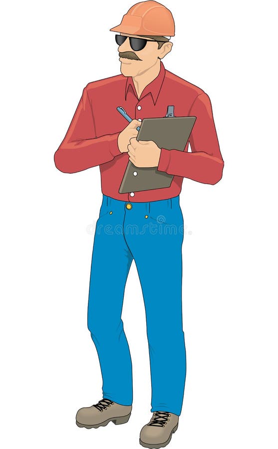Foreman Vector Illustration Stock Vector - Illustration of people ...