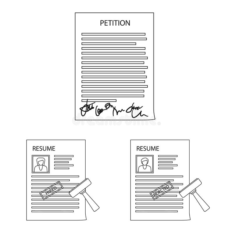 Vector Design of Form and Document Sign. Set of Form and Mark Stock ...