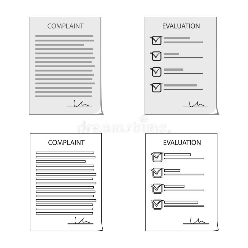 Complaint Form Stock Illustrations – 401 Complaint Form Stock ...