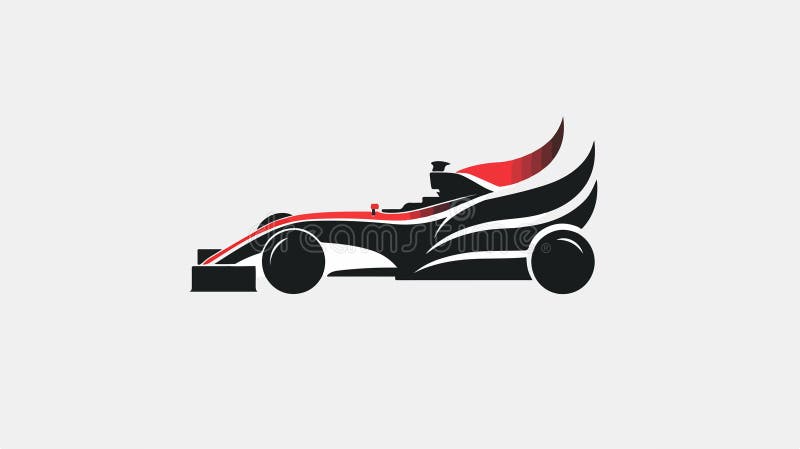 Sleek Formula Race Logo Symbol Vector Illustration with Speed and ...