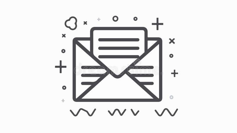 Professional Forward Document Reply Outline Icon Vector Illustration ...