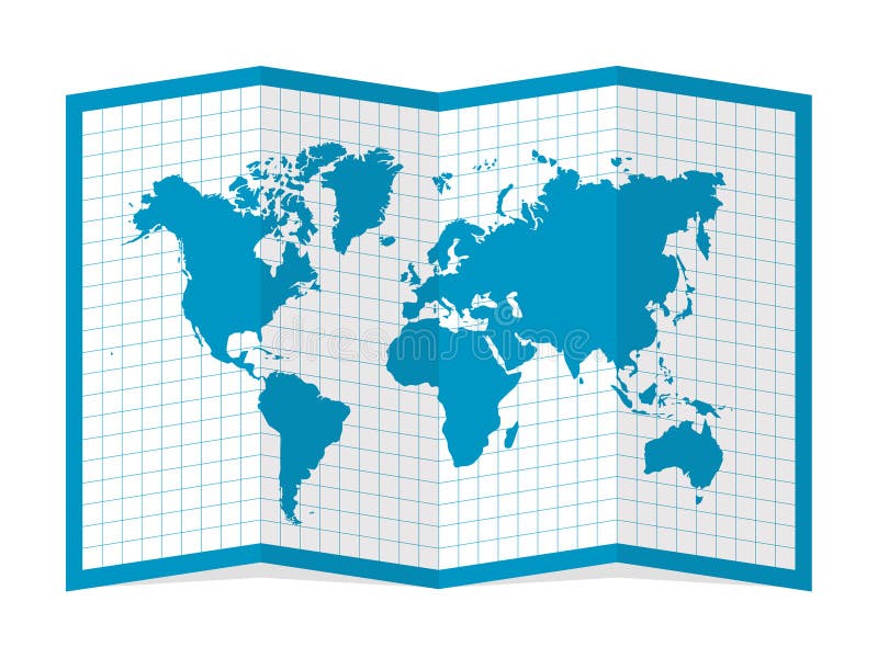 Four Fold Square Business Brochure Template Design Stock Vector ...