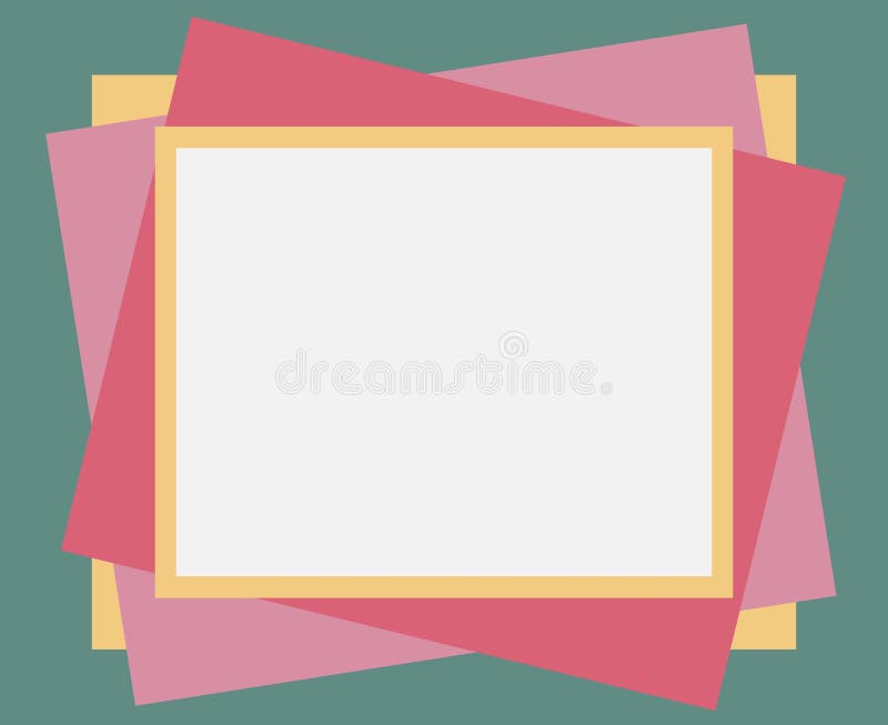 Vector Illustration Frame or Border of Colorful Rectangles. Empty Space ...