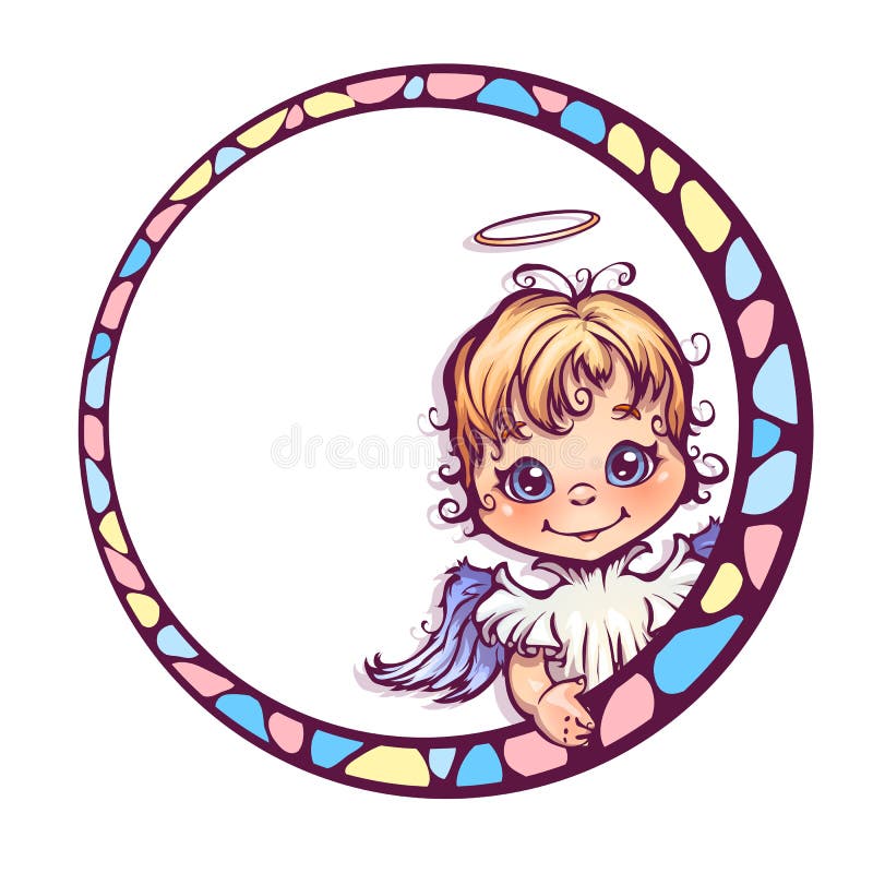 Angel Border Frame Stock Illustrations – 2,185 Angel Border Frame Stock ...
