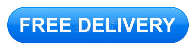 Free delivery button stock vector. Illustration of booking - 119065037