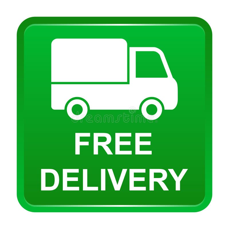 Green Free Delivery Button Stock Illustrations – 417 Green Free ...