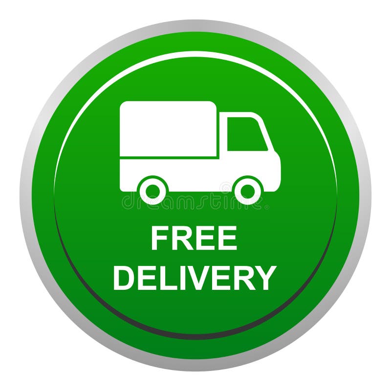 Green Free Delivery Button Stock Illustrations – 417 Green Free ...