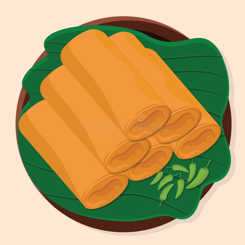 Illustration of Fried Risoles for Takjil in the Month of Ramadan Stock ...