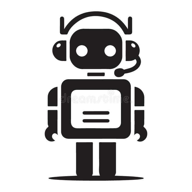 Friendly Robot Customer Support Vector Illustration Ai Assistant ...