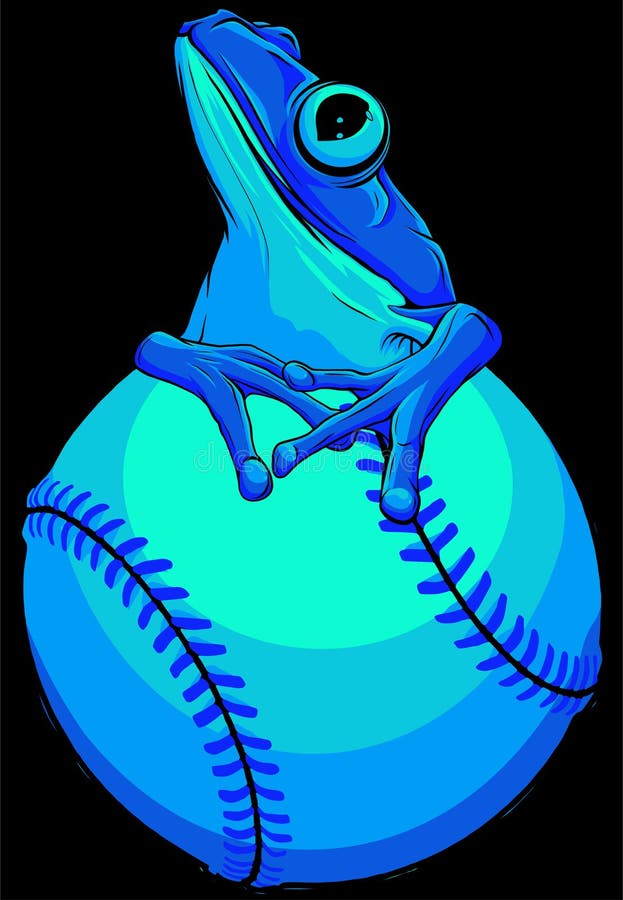 A Frog with a Baseball Bat, Illustration Stock Illustration ...