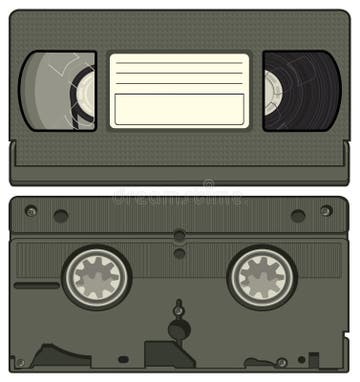 Video Tape Retro Vector Graphic Illustration Stock Vector ...