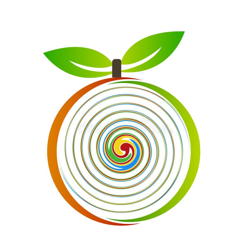 Fruit logo illustration stock vector. Illustration of puzzle - 118024865