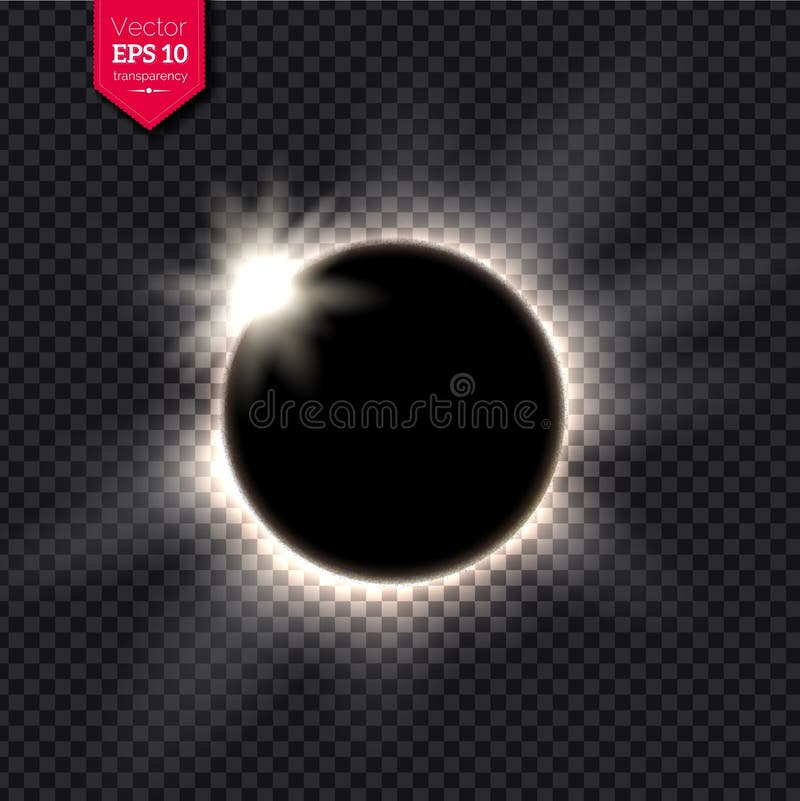 Vector Illustration of Full Eclipse Stock Vector - Illustration of ...