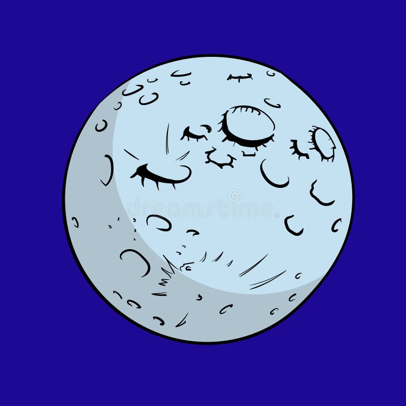 Vector Illustration of a Full Moon with Craters. Stock Vector ... Vector Illustration of a Full Moon with Craters. Stock Vector ...