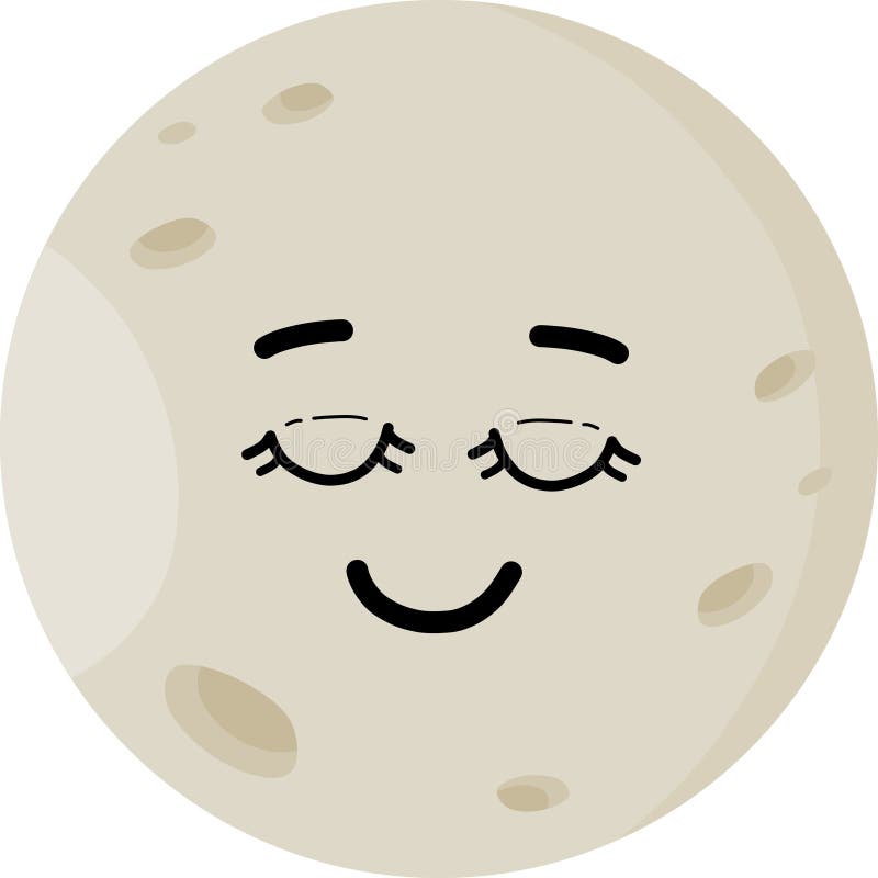Hand-drawn Vector Illustration of a Full Moon, Cartoon-style. Stock ... Hand-drawn Vector Illustration of a Full Moon, Cartoon-style. Stock ...