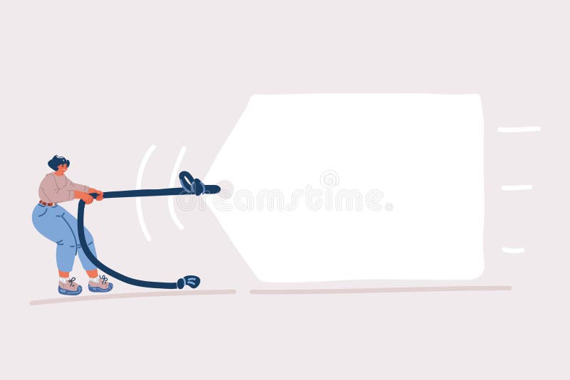 Beautiful Girl Pulling Rope Stock Illustrations – 16 Beautiful Girl ...