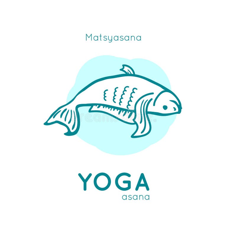 Yoga Matsyasana Fish Pose Stock Illustrations – 45 Yoga Matsyasana Fish ...
