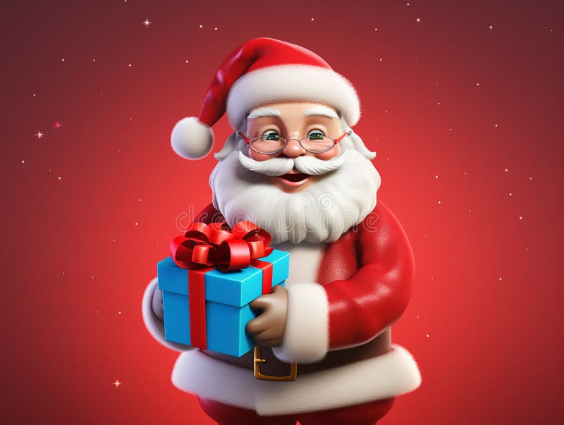 Vector Illustration of Funny Santa Stock Illustration - Illustration of ...