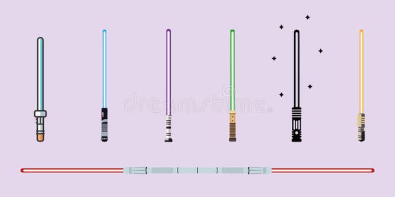 Vector Illustration of the Future Swords Stock Vector - Illustration of ...