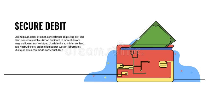Vector Illustration of Futuristic Bank Protection Stock Vector ...