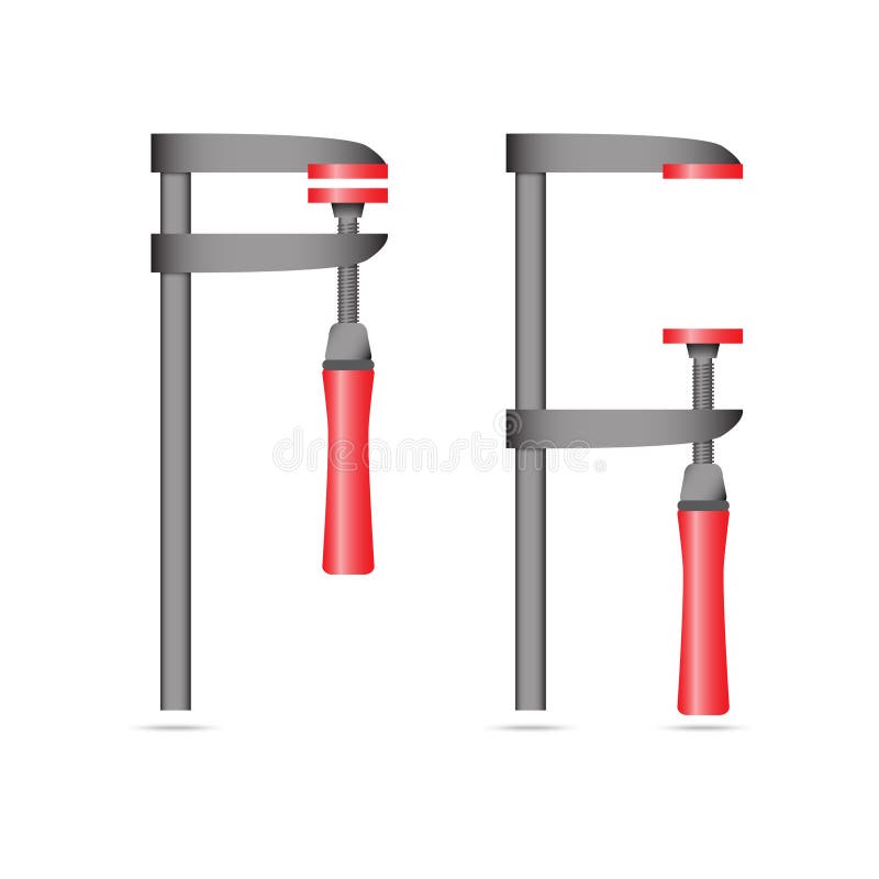 Vector Illustration of G Clamp Stock Illustration - Illustration of ...