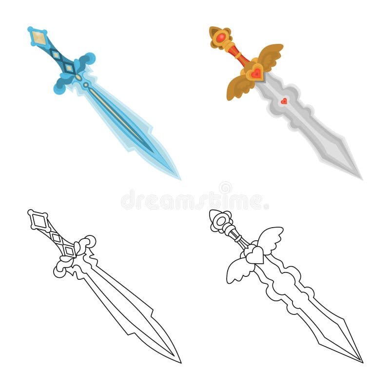 Vector Design of Game and Armor Symbol. Set of Game and Blade Vector ...