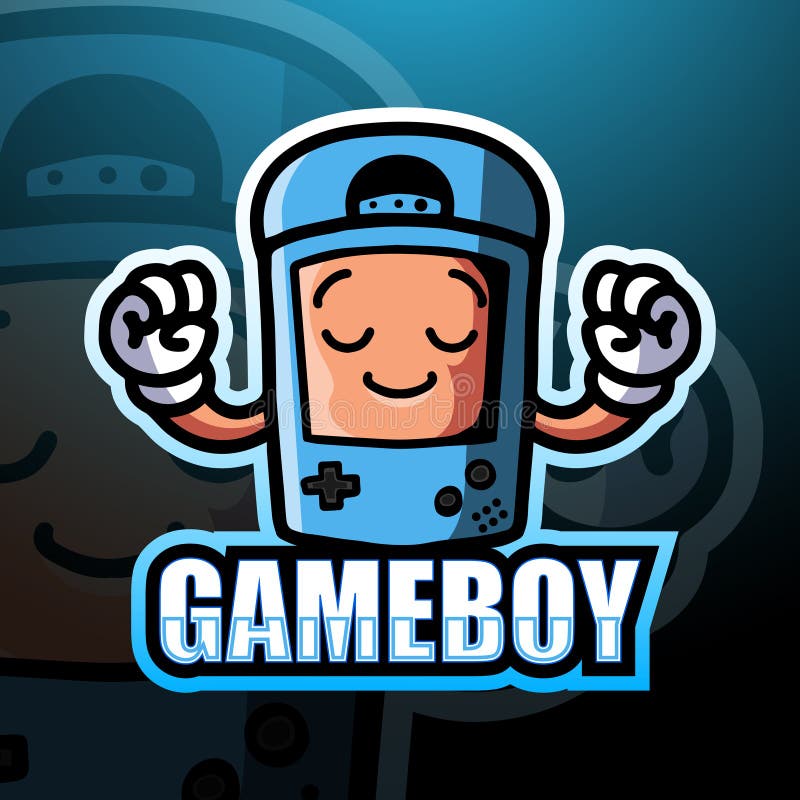 Gameboy Mascot Esport Logo Design Editorial Stock Photo - Illustration ...