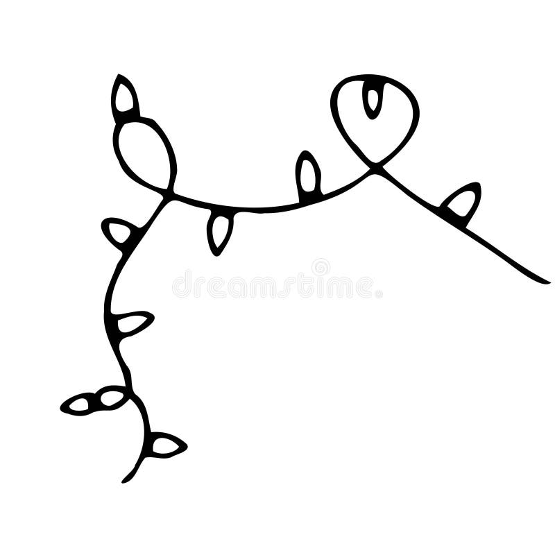 String Lights Doodle Stock Illustrations – 219 String Lights Doodle ...