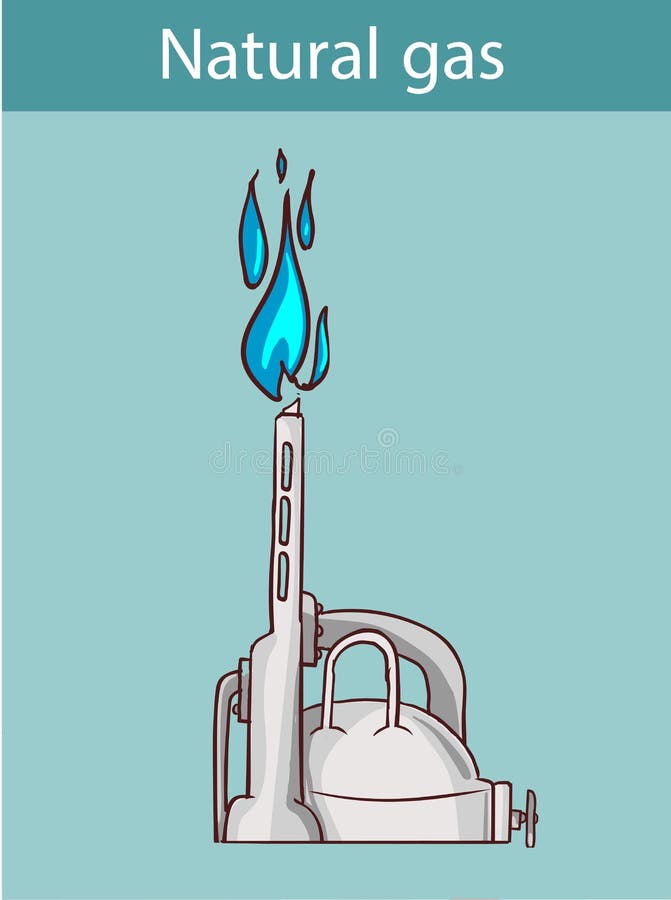 Natural Gas Processing Plant Vector Illustration Stock Vector ...