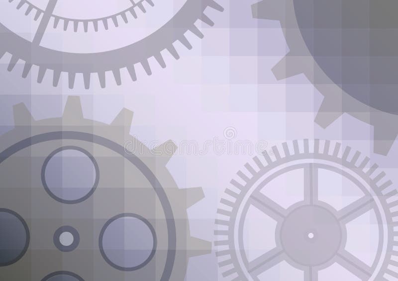 Vector Illustration of Gear Wheel Abstract Background. Transparent ...