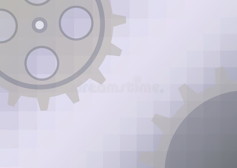 Vector Illustration of Gear Wheel Abstract Background. Transparent ...