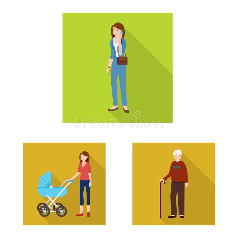 Vector Illustration of Generation and Happy Logo. Collection of ...