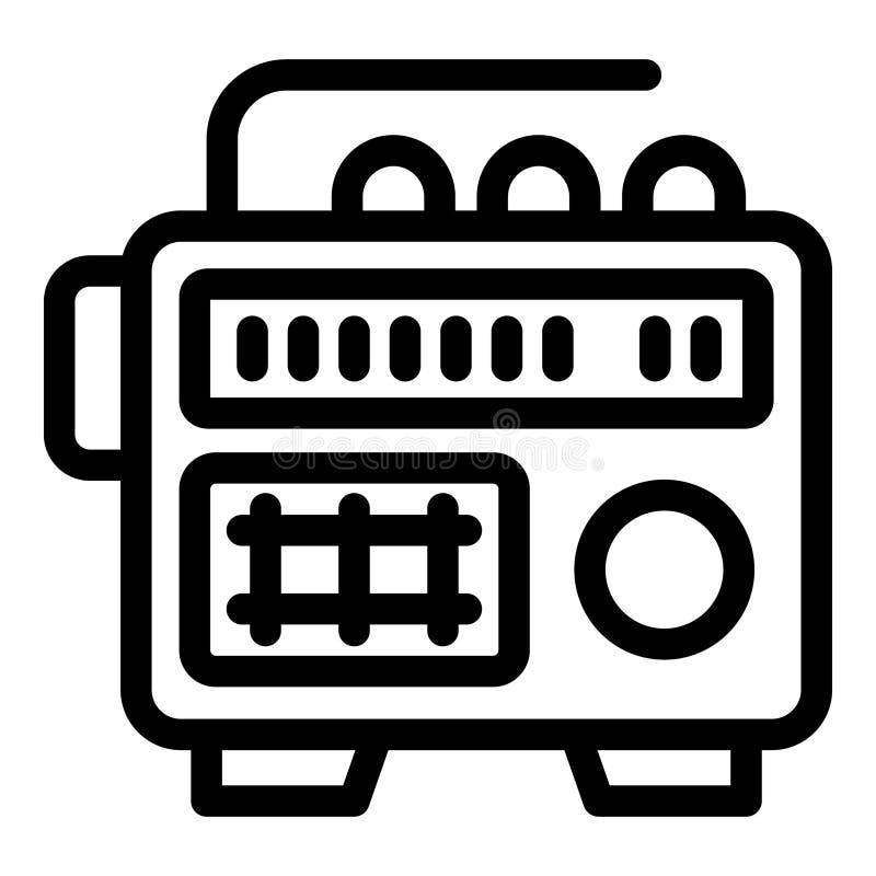 Vector Illustration of a Generator Icon Stock Vector - Illustration of ...