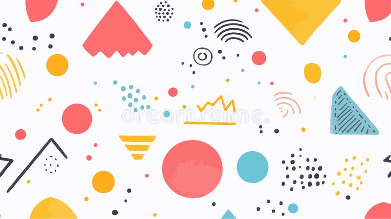 Vibrant Geometric Fun Pattern Background for Design Projects Stock ...